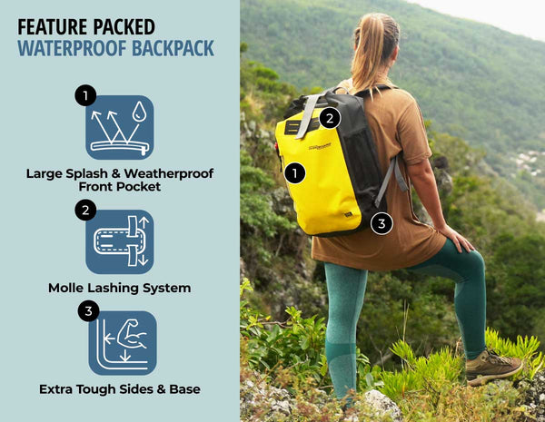 Classic Waterproof Backpacks 30L | IP Rated – OverBoard UK